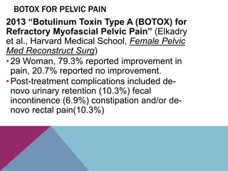 Uncovering the Black Box of Chronic Pelvic Pain Grand Rounds | PPTX