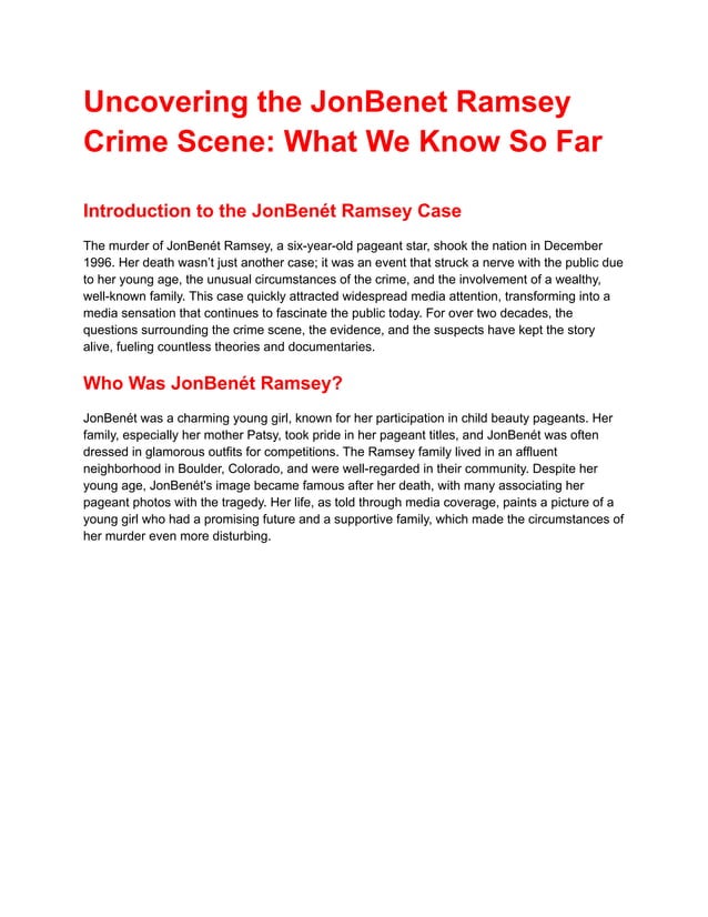 Uncovering the JonBenet Ramsey Crime Scene_ What We Know So Far.pdf