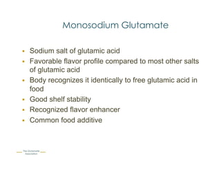 Uncovering the Mysteries of MSG and Umami | PDF