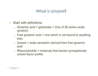 Uncovering the Mysteries of MSG and Umami | PDF