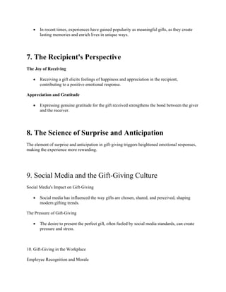 Uncovering the Psychology and Benefits of Gift.pdf | Business ...