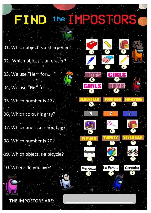 Uncover the impostor | PDF