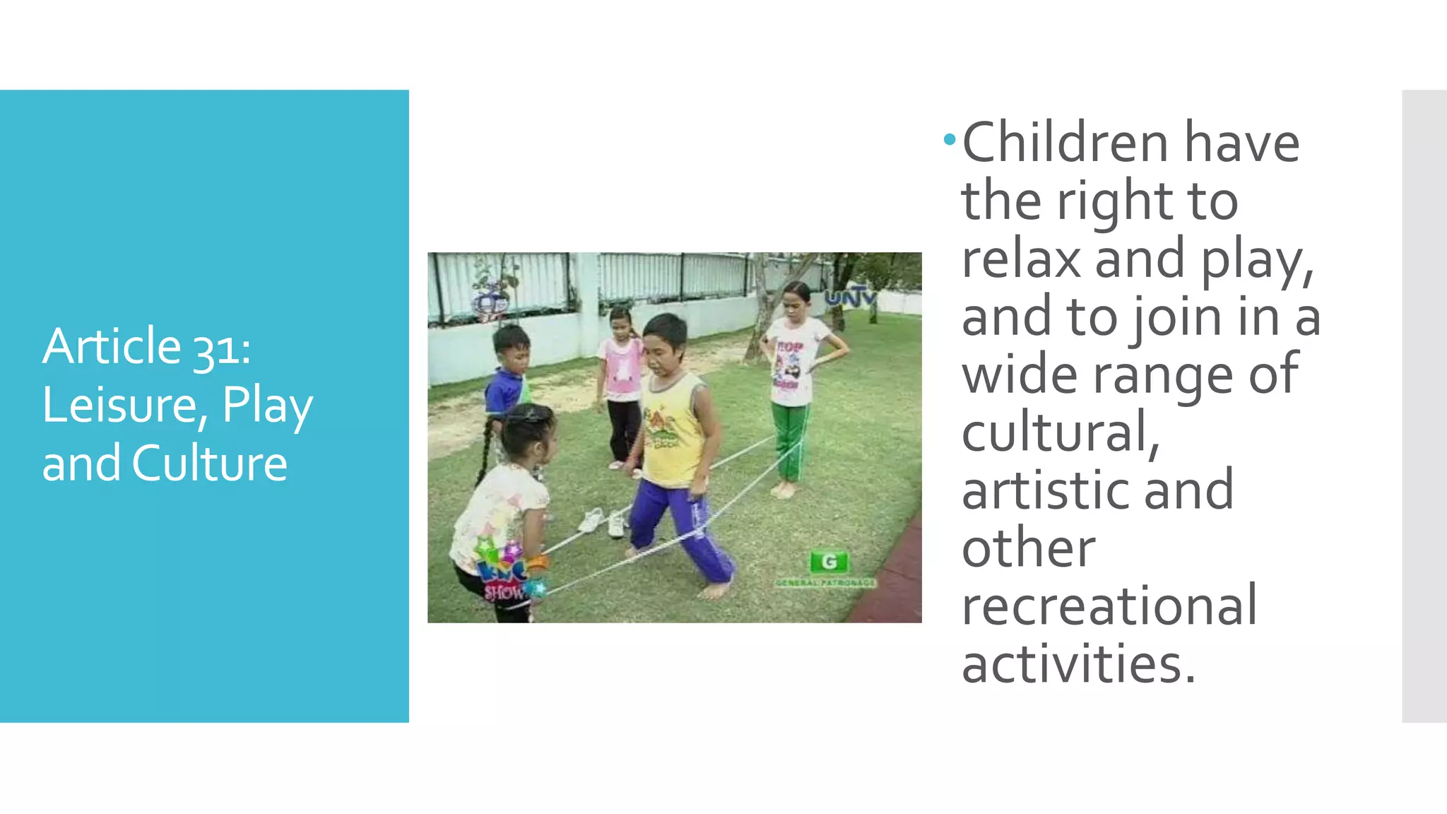 United Nations Convention on the rights of a child | PPTX