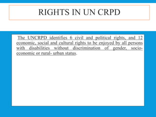 UNCRPD 2006 # Suprerna | PPTX