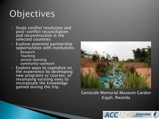 Post-Conflict Reconciliation and Reconstruction in Africa | PPTX