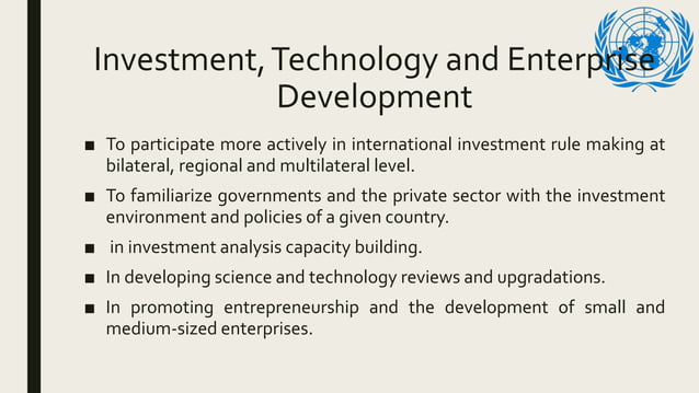 United Nations Conference on Trade and Development (UNCTAD) | PPTX