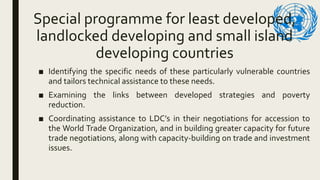 United Nations Conference on Trade and Development (UNCTAD) | PPTX