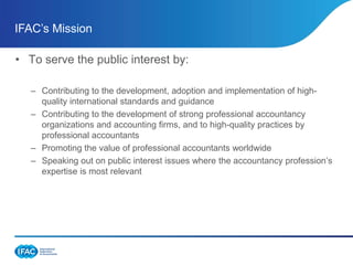 Update on the International Federation of Accountants | PPT