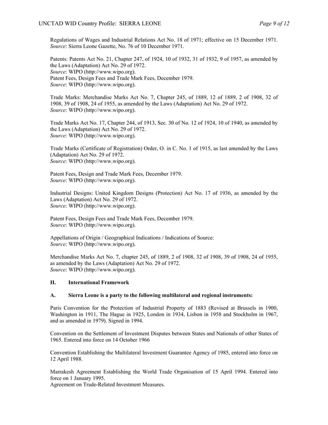 Unctad sl fdi statistics 2006 | PDF