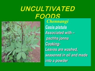 Uncultivated foods | PPT