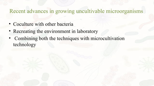 Unculturable micro organisms.pptx microbiology | PPT