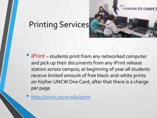 UNCW Campus Resources | PPTX | Undergraduate Education | College Education