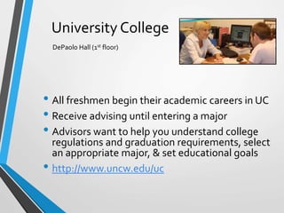 UNCW Campus Resources | PPTX | Undergraduate Education | College Education