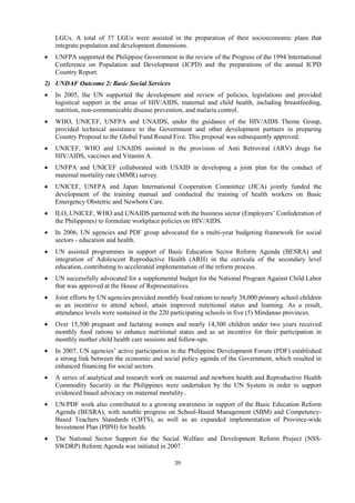 UNDAF Lessons Learned Annexes | PDF