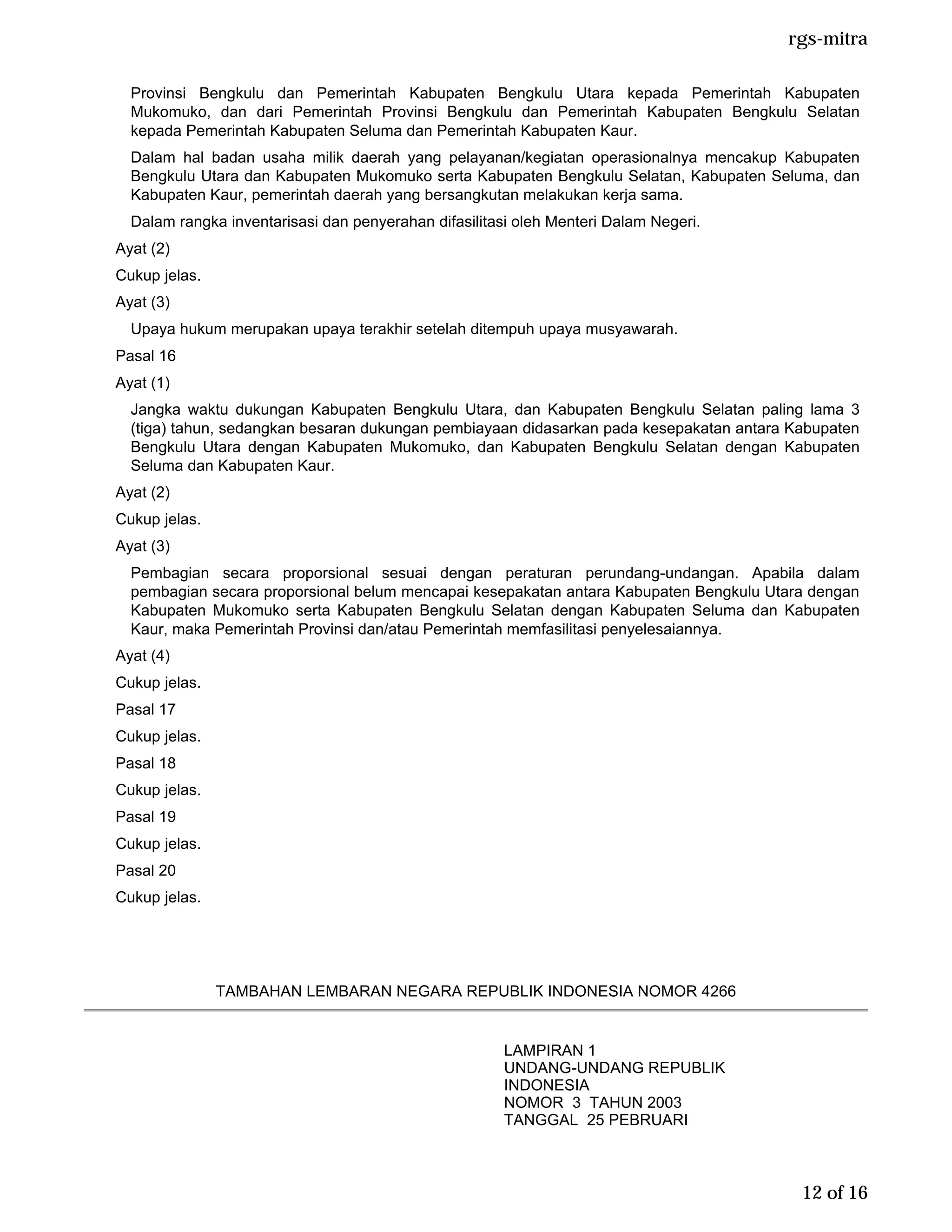 Undang undang-nomor-3-tahun-2003 | PDF