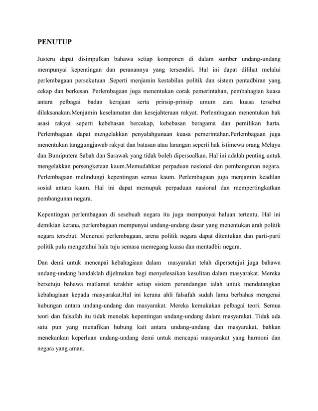 Undang undang bertulis | DOCX