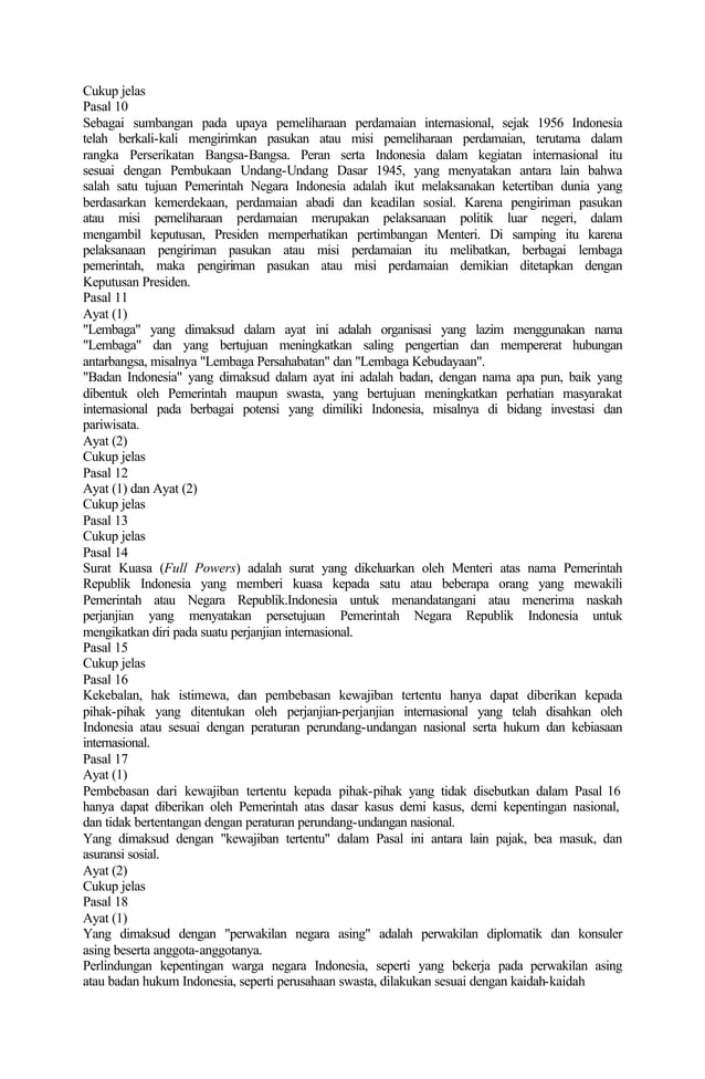 Undang undang hublu 37 tahun 99 | PDF