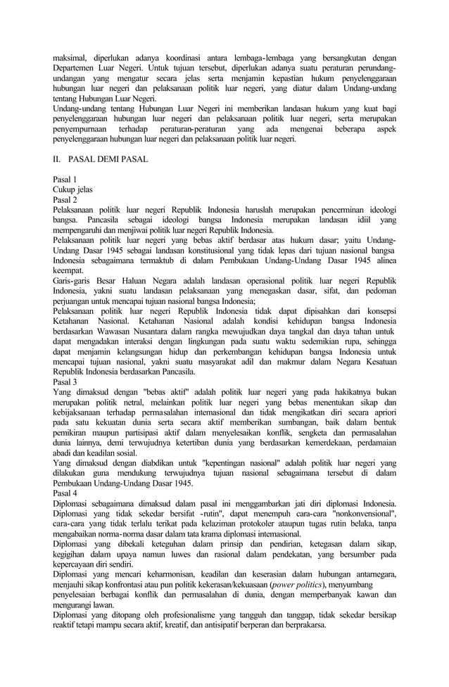 Undang undang hublu 37 tahun 99 | PDF
