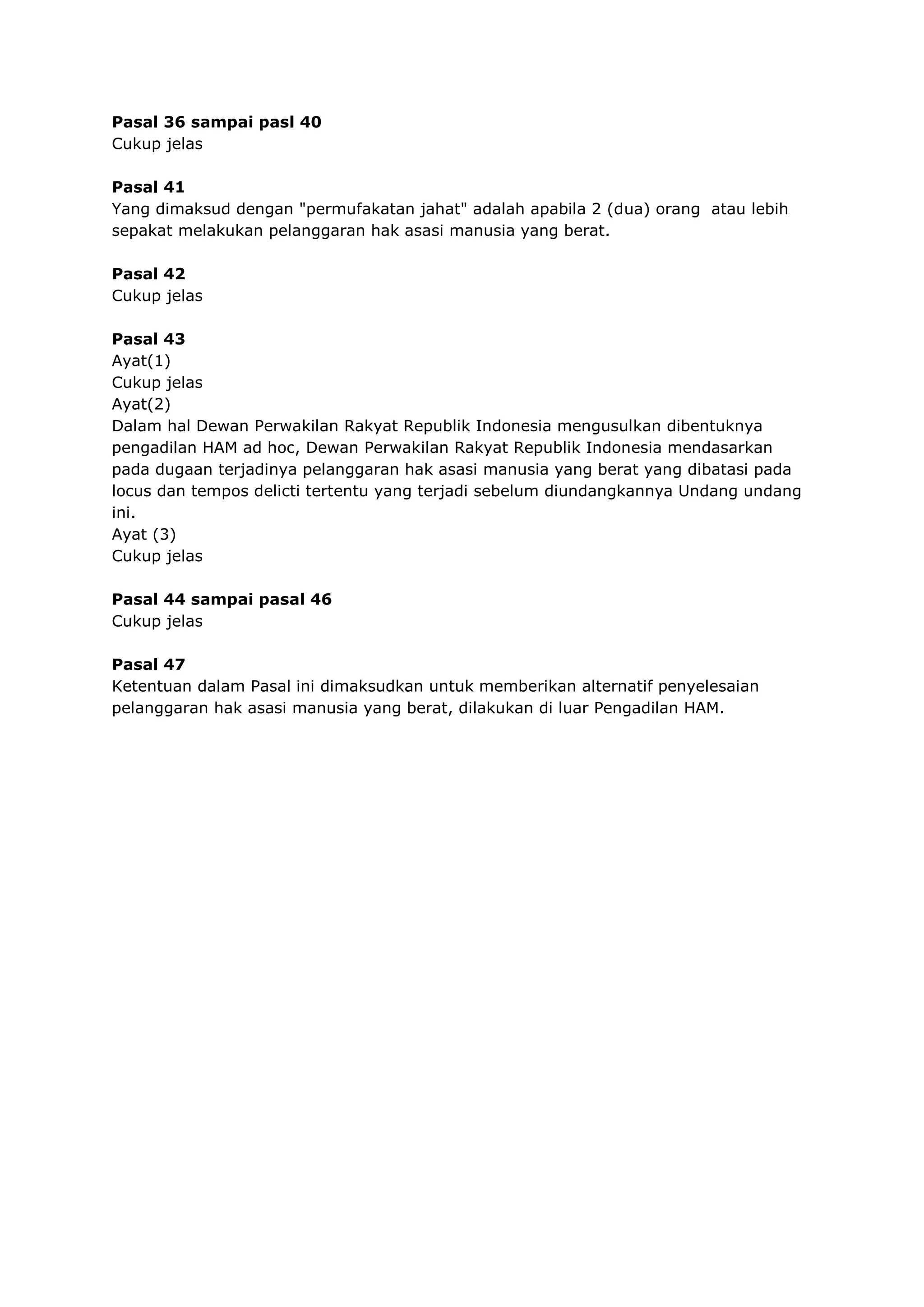 Undang undang no 26 tahun 2000 | PDF