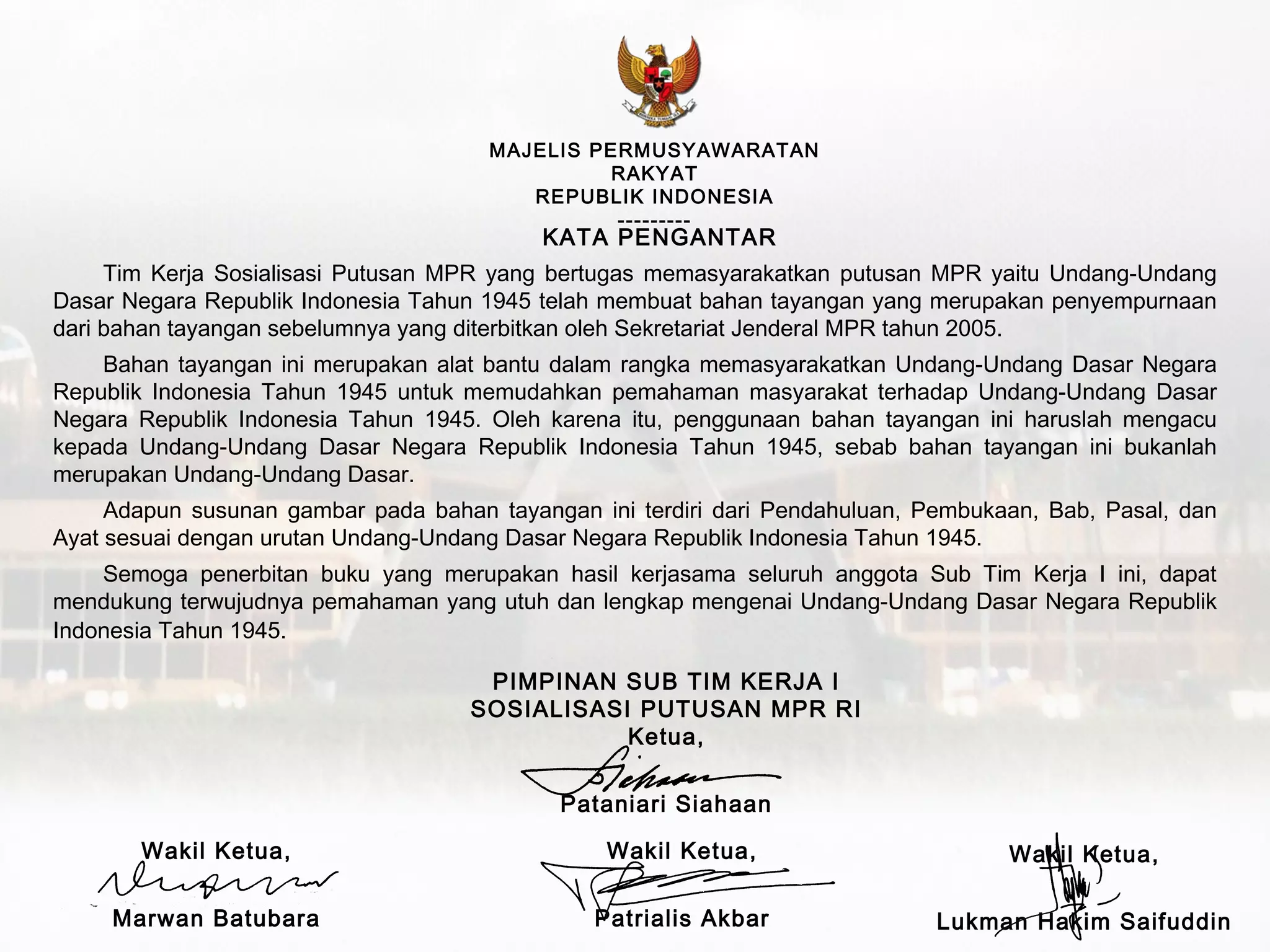 UUD Republik Indonesia tahun 1945 | PPS