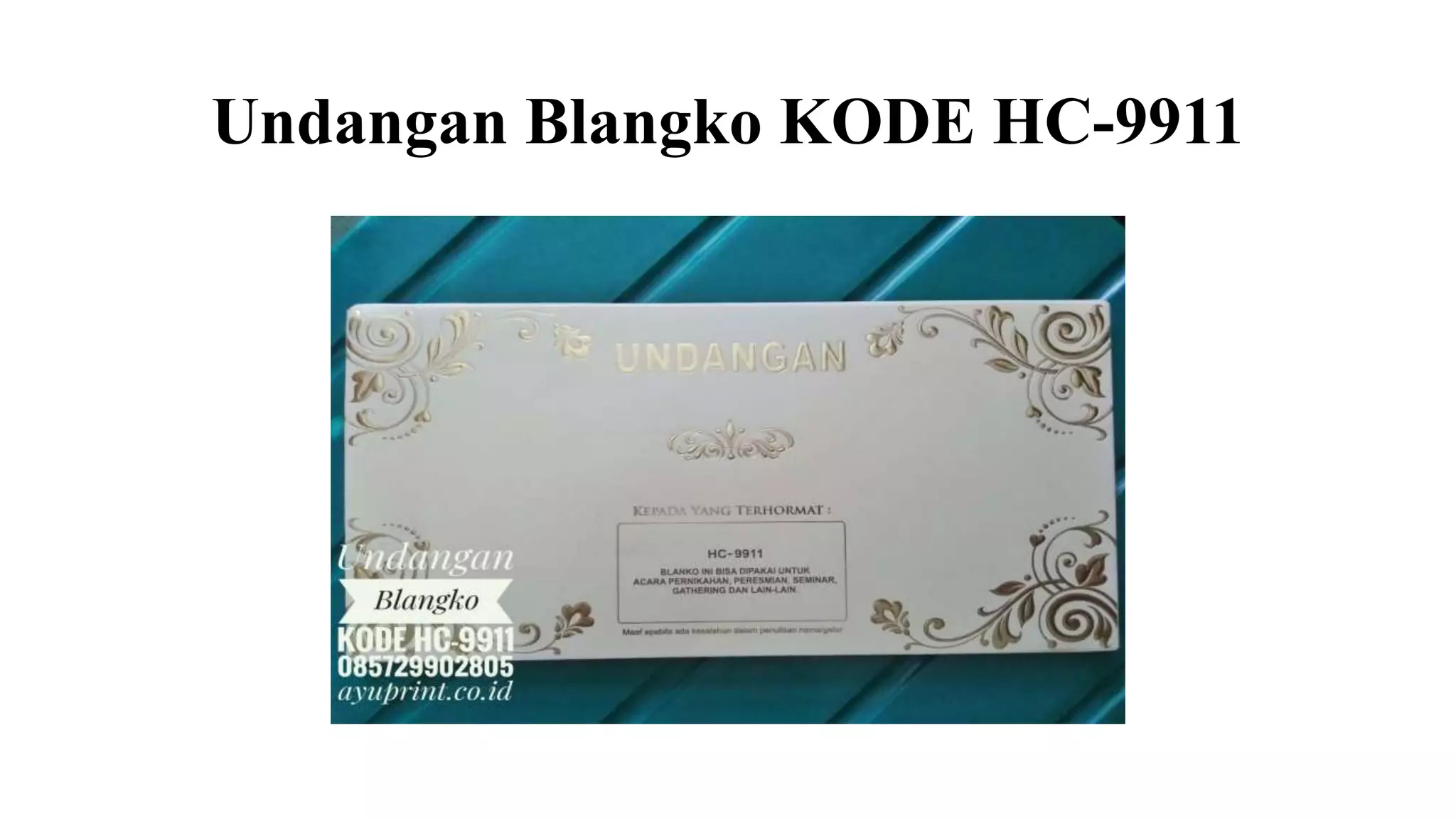 Undangan blangko | PPTX