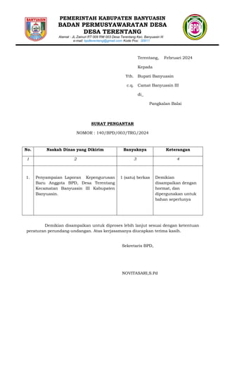UNDANGAN BPD PILDES BADAN PERMUSYAWARATAN DESA | PDF
