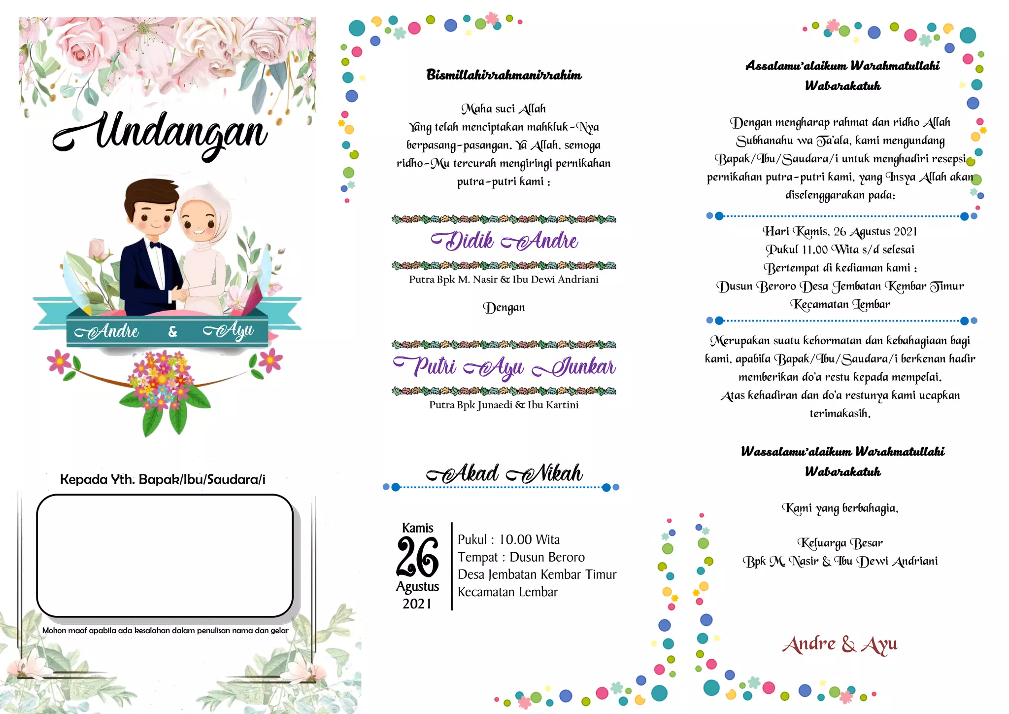 Undangan Nikah Cantik Versi PDF | PDF