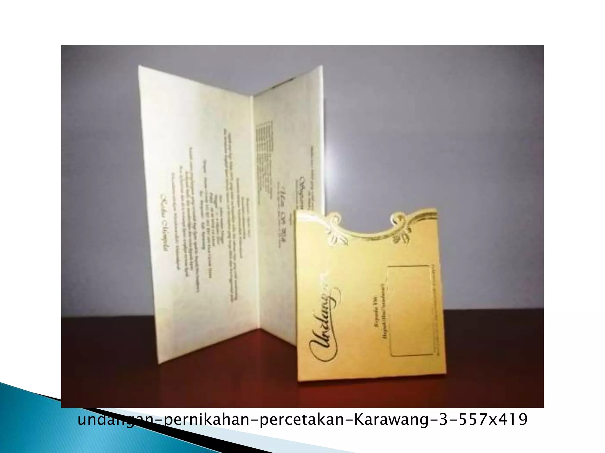 Undangan pernikahan karton tebal | PPTX
