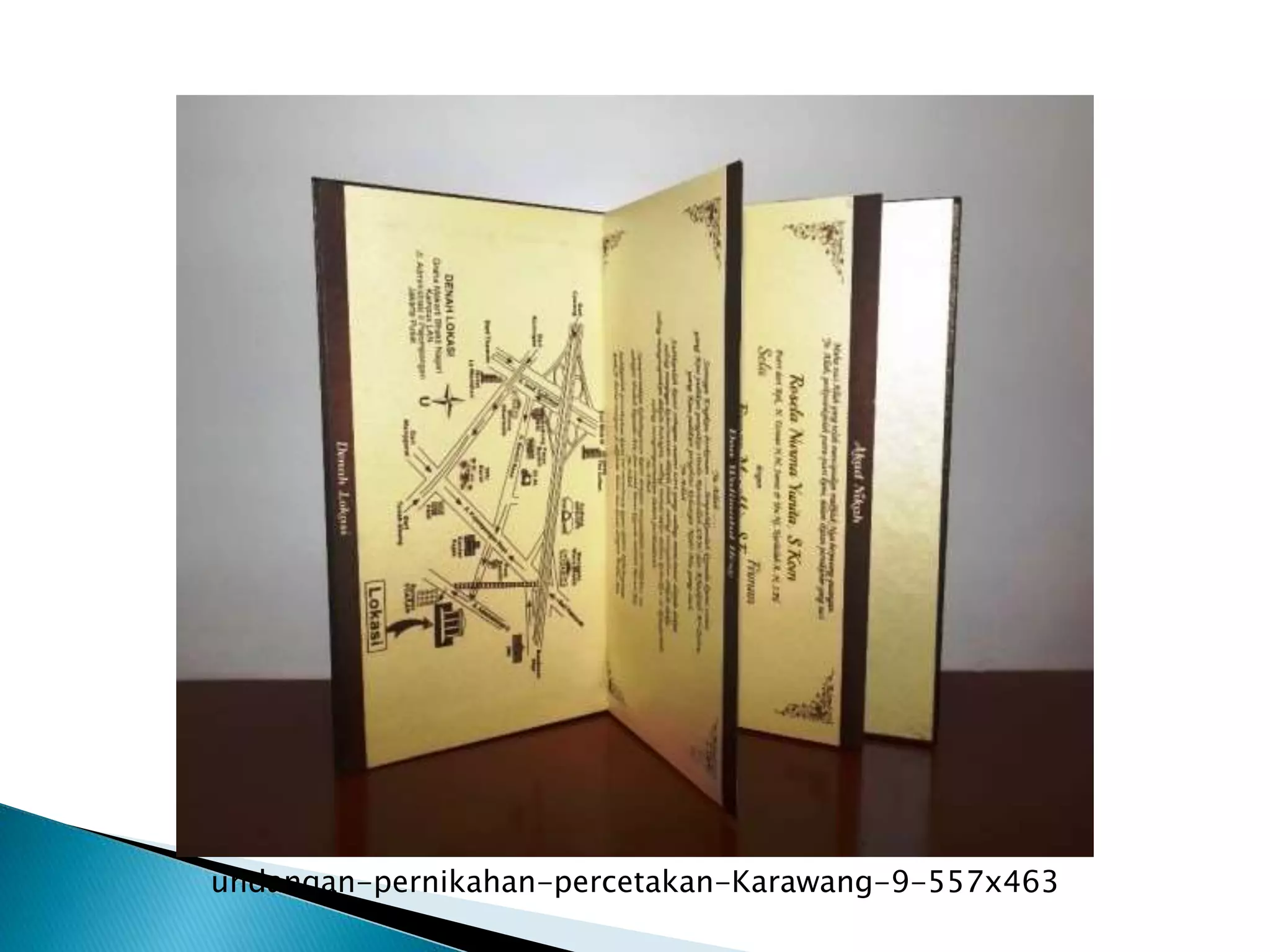 Undangan pernikahan karton tebal | PPTX
