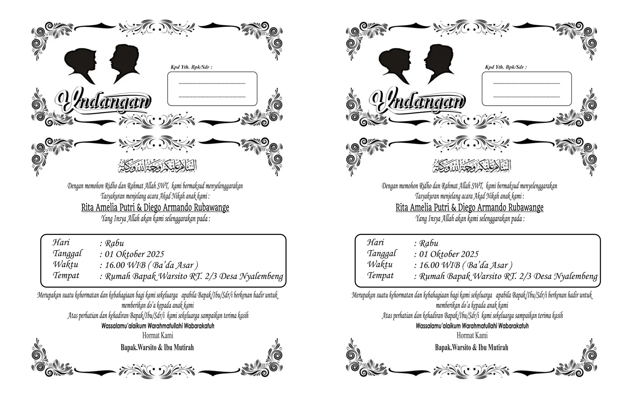 undangan pra nikah adddddddddddddddddddd | PDF
