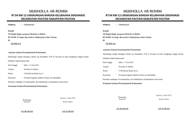 Undangan rt untuk bapak2 | DOCX