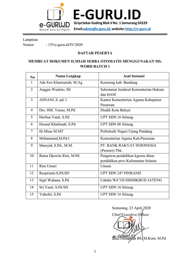 Undangan word instansi | PDF