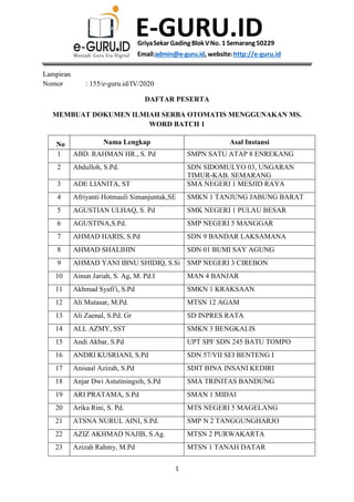 Undangan word sekolah | PDF | Free Download