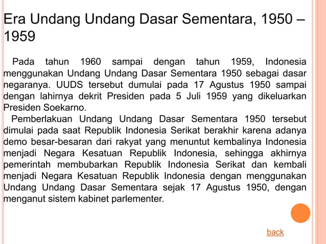 Undang undang dasar sementara (uuds) | PPTX