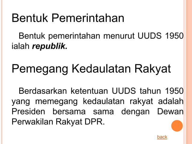 Undang undang dasar sementara (uuds) | PPTX
