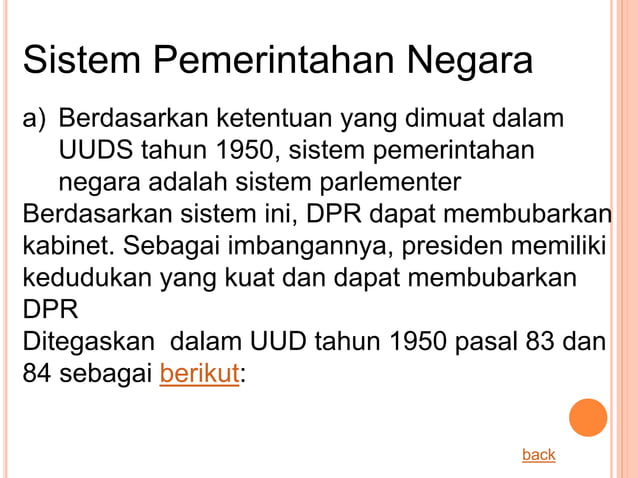 Undang undang dasar sementara (uuds) | PPTX