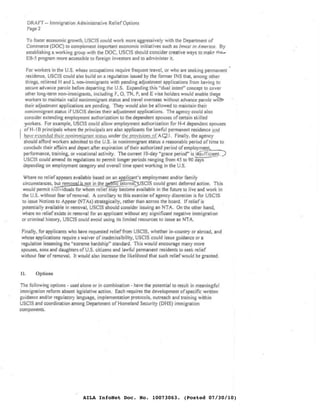 Undated Internal USCIS Draft Memorandum Discusses Administrative ...