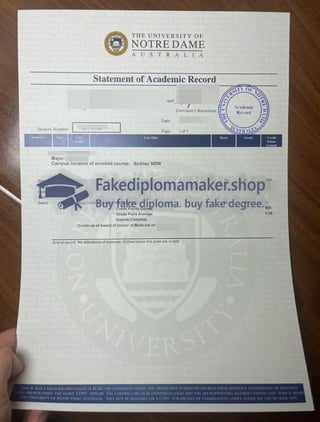 UNDA transcript, The University of Notre Dame Australia transcripts | PDF