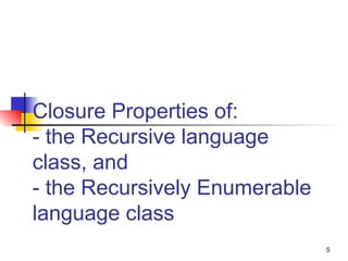 Formal Languages of Automata theory: Undecidability | PPT