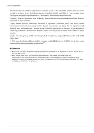 Undecidable Problem | PDF