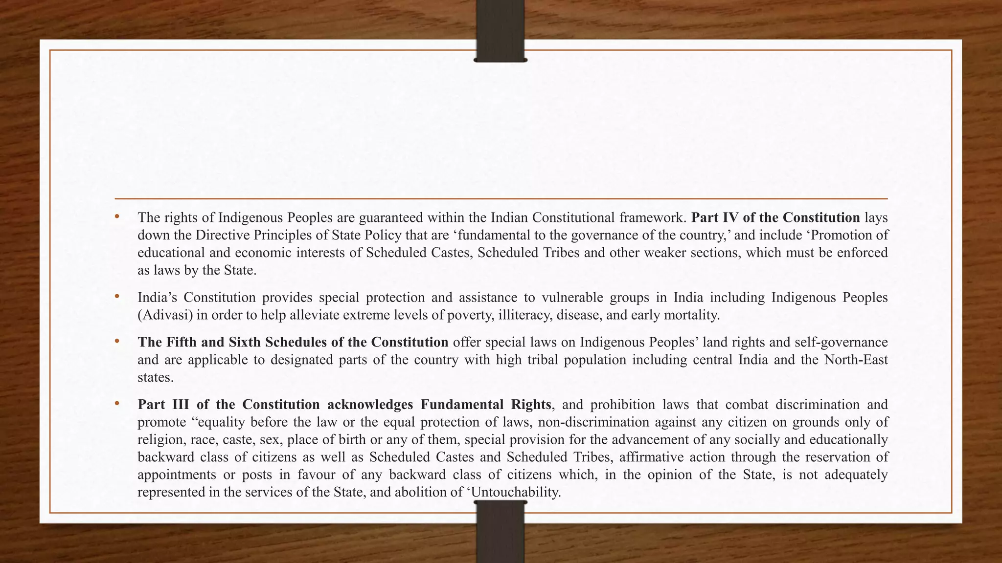 UN declaration on the rights of indigenous peoples, 2007 | PPTX