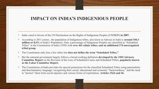 UN declaration on the rights of indigenous peoples, 2007 | PPTX