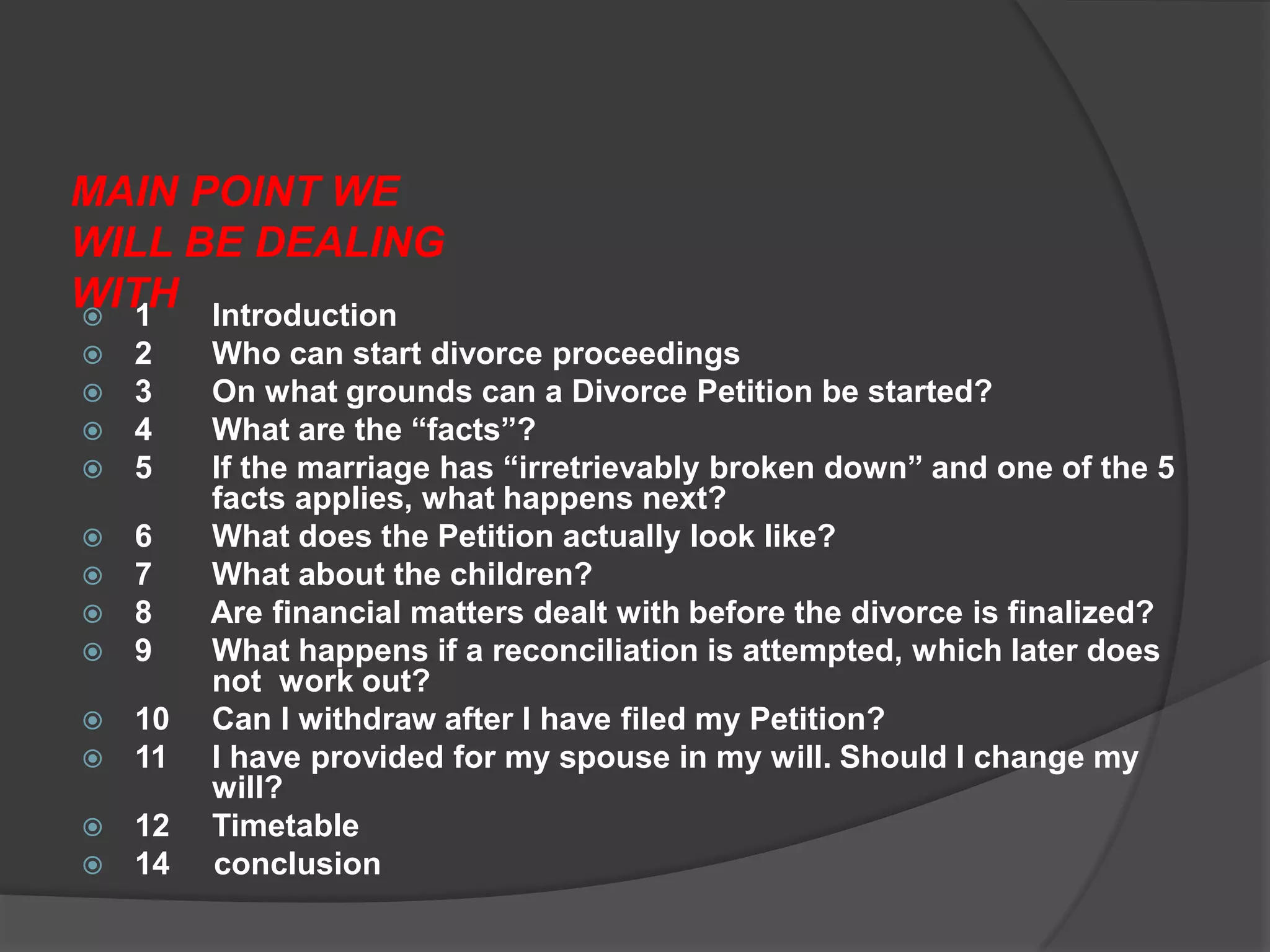 mutual divorce proceeding under uk law | PPTX