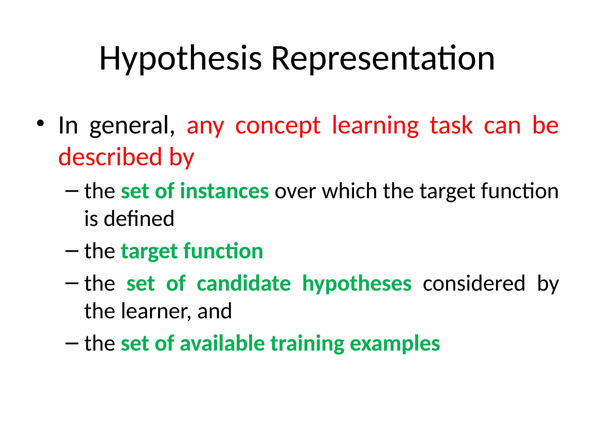 Version space - Concept Learning - Machine learning | PPTX
