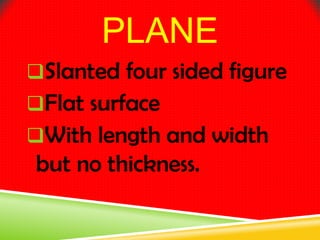 Undefined terms in geometry | PPTX