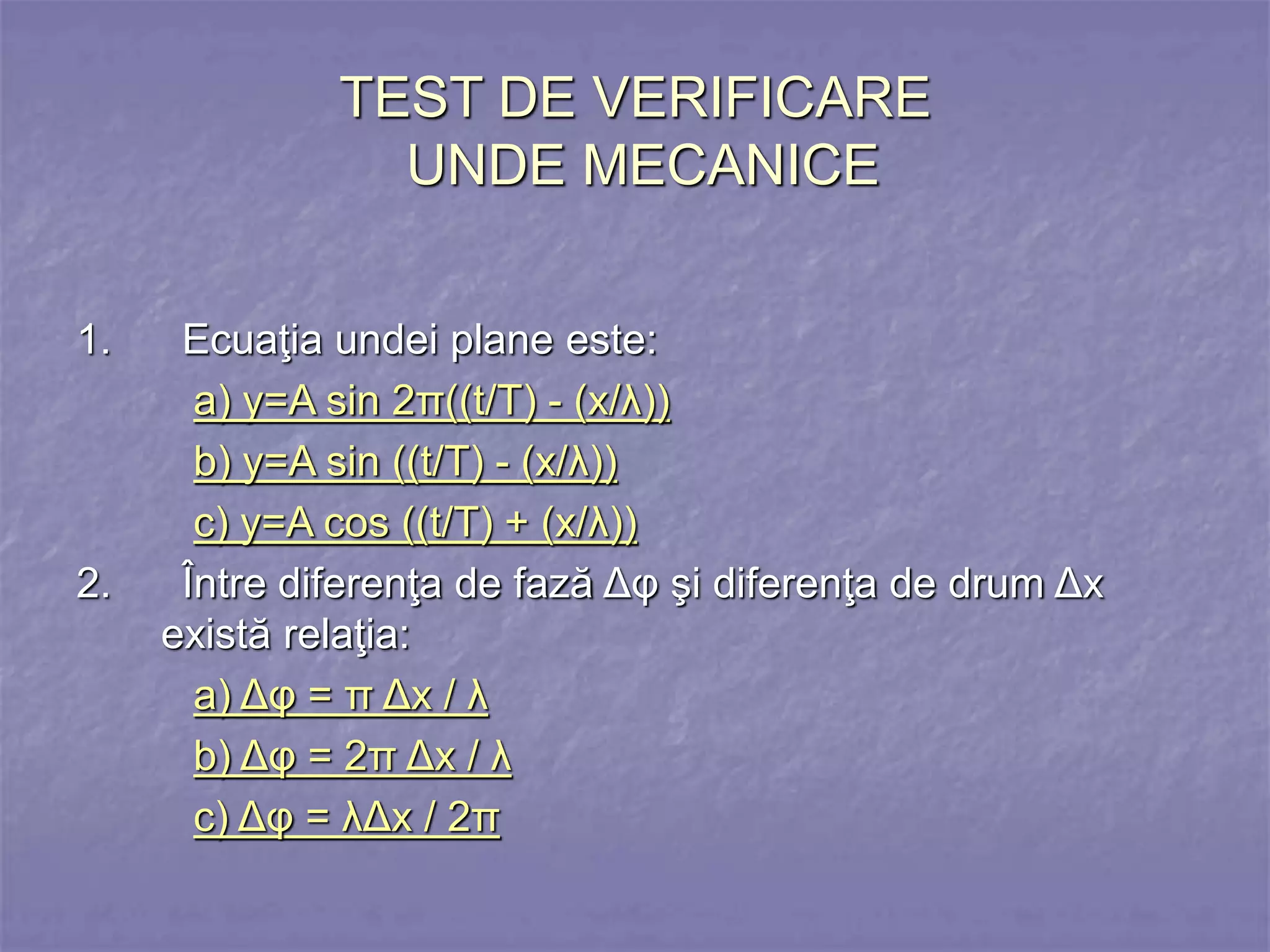 Unde mecanice | PPT