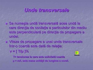 Unde mecanice | PPT