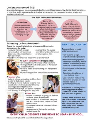 Underachievement handout ct | PDF