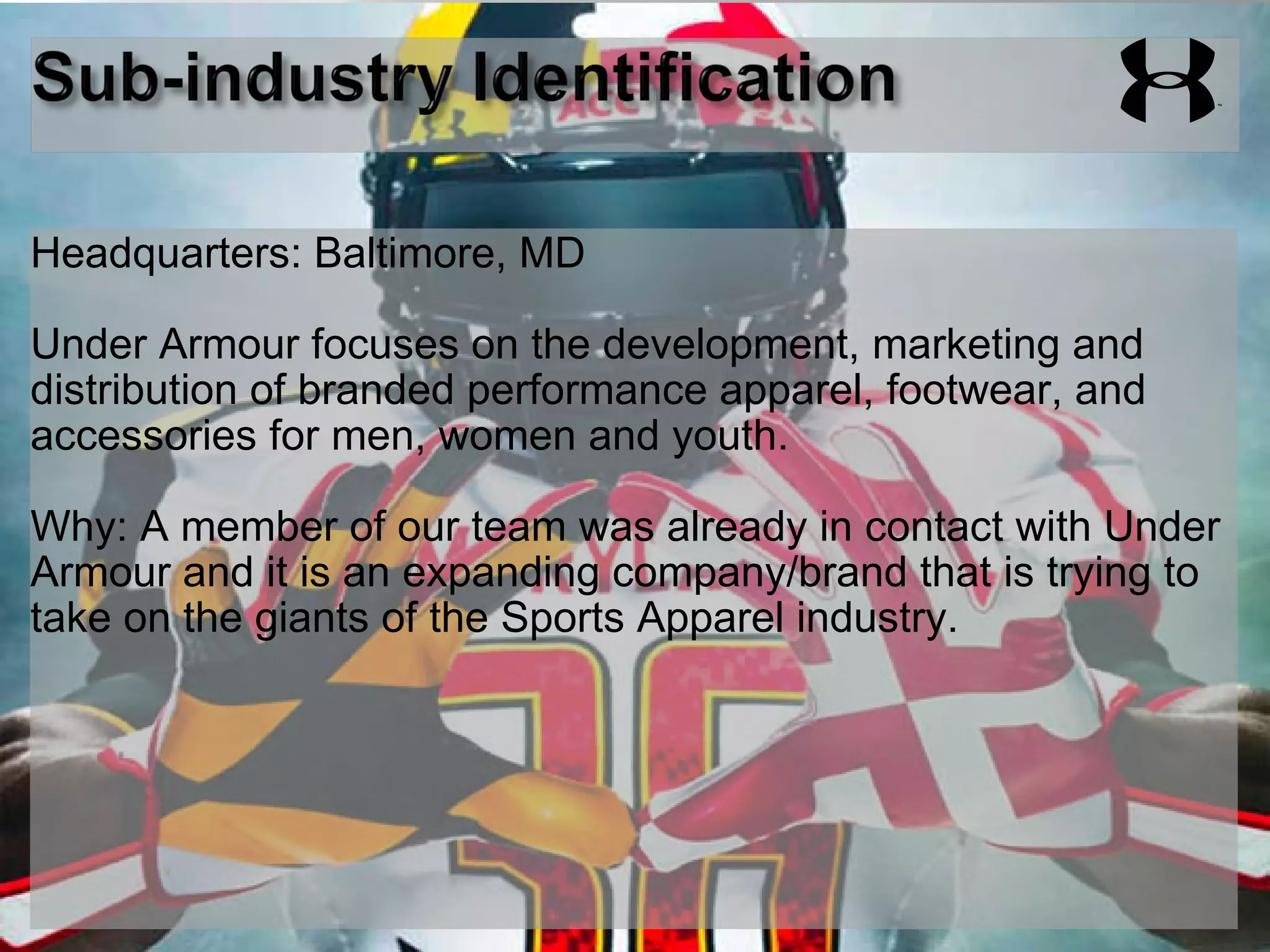 Under Armour Strategic Analysis & Recommendations | PPT