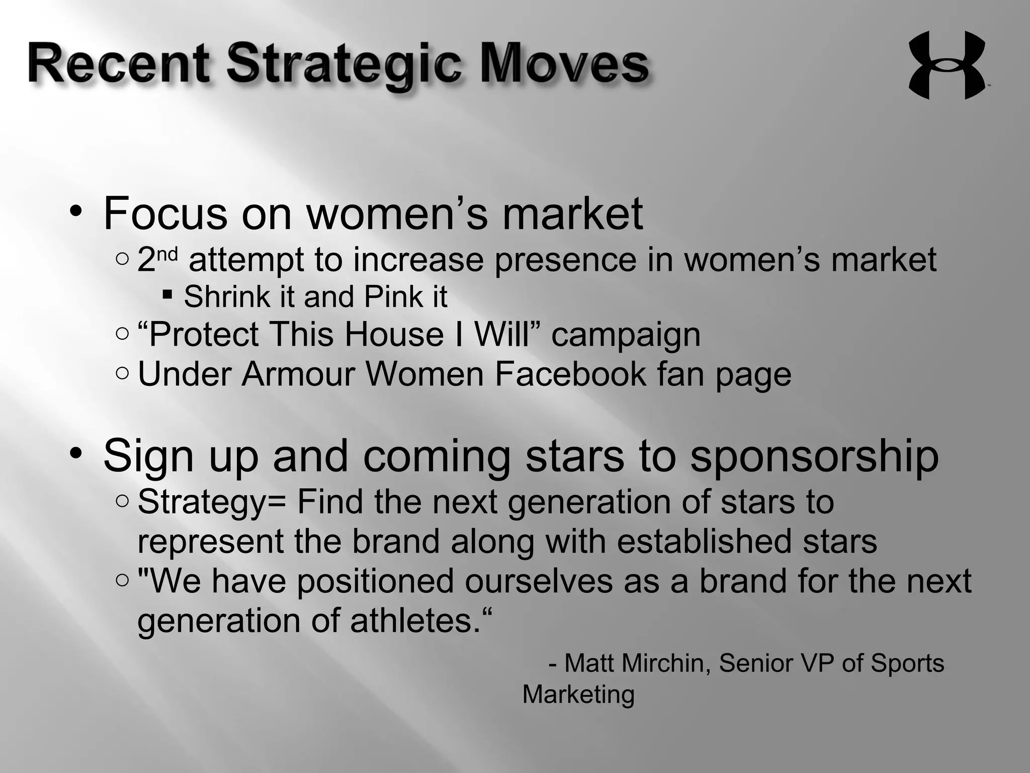 Under Armour Strategic Analysis & Recommendations | PPT